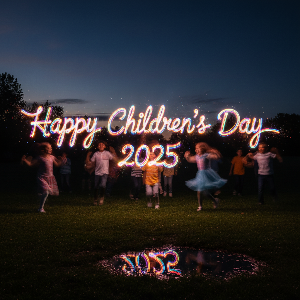 🔥 Happy Childrens Day 2025 Wishes Photo Download Background Free Down