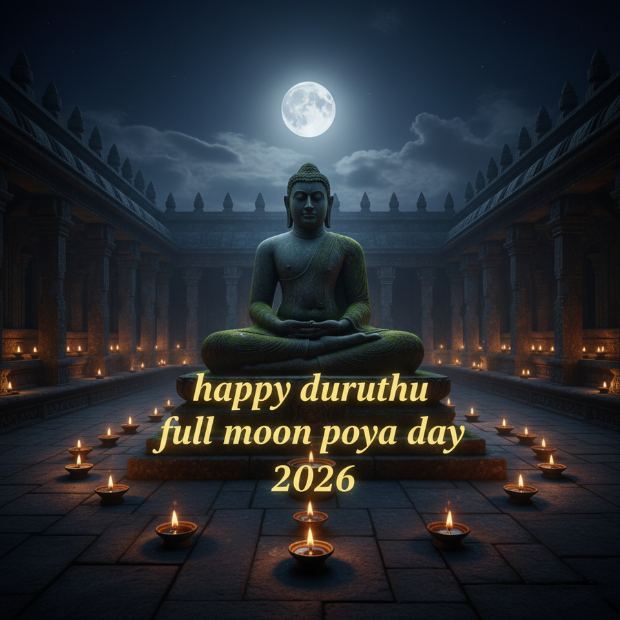 Best happy duruthu full moon poya day 2026 HD Images | Free Download