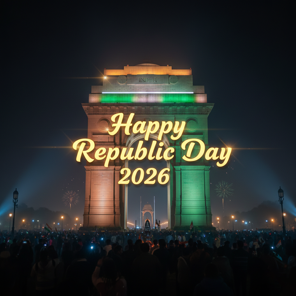 🔥 Happy Republic Day 2026 India Gate Hd Image Background Free Downloa