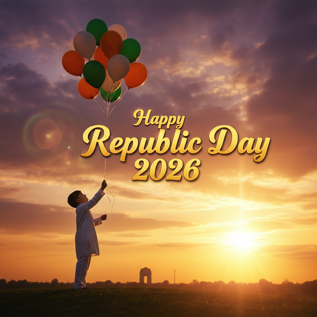 🔥 Happy Republic Day 2026 Republic Day Wishes Hindi Background Free D