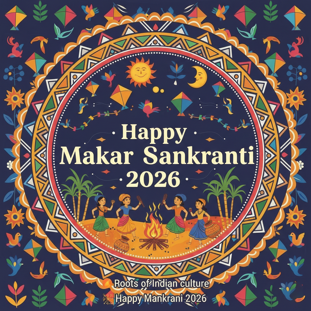 🔥 Makar Sankranti 2026 Wishes Text For Poster Background Free Downloa