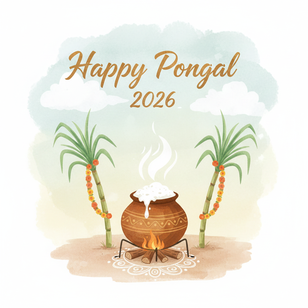 🔥 Thai Pongal Wishes Card Design 2026 Background Free Download 2026