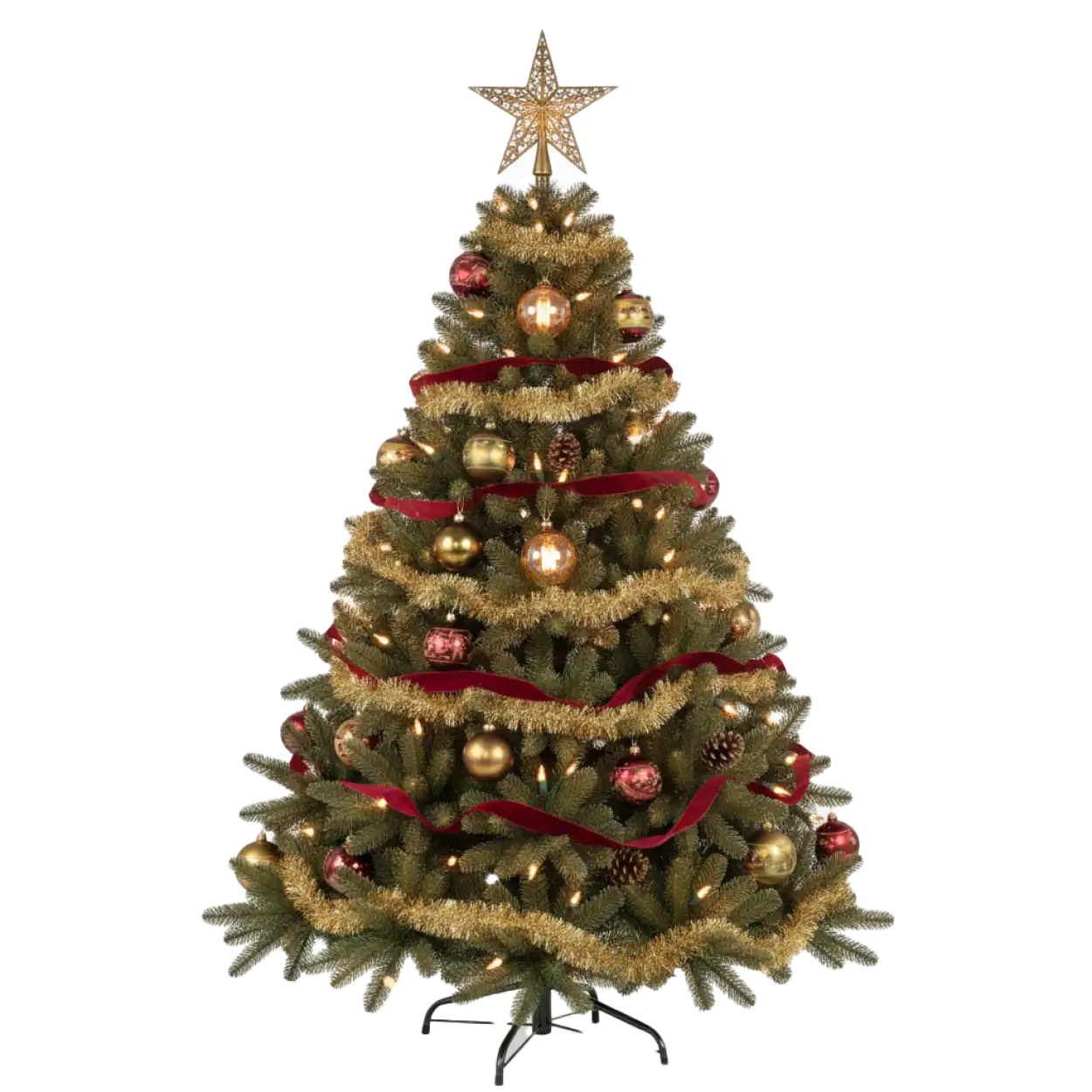 Christmas Tree PNG Green Classic Style PNG (HD) – Free