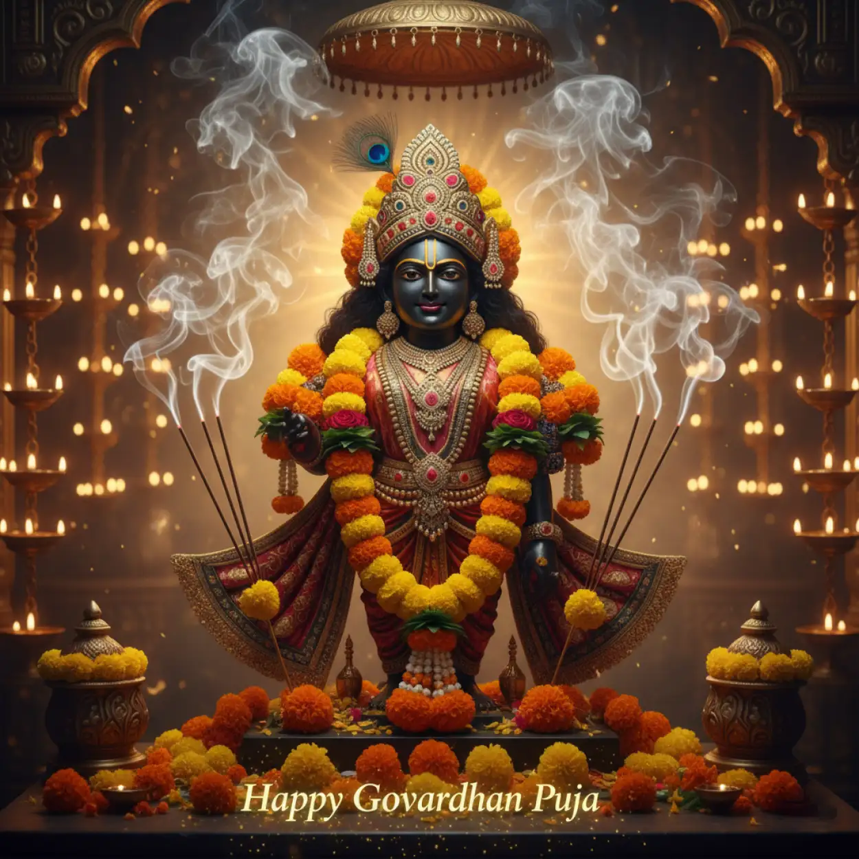 Happy Govardhan Puja PNG Images with Transparent Background