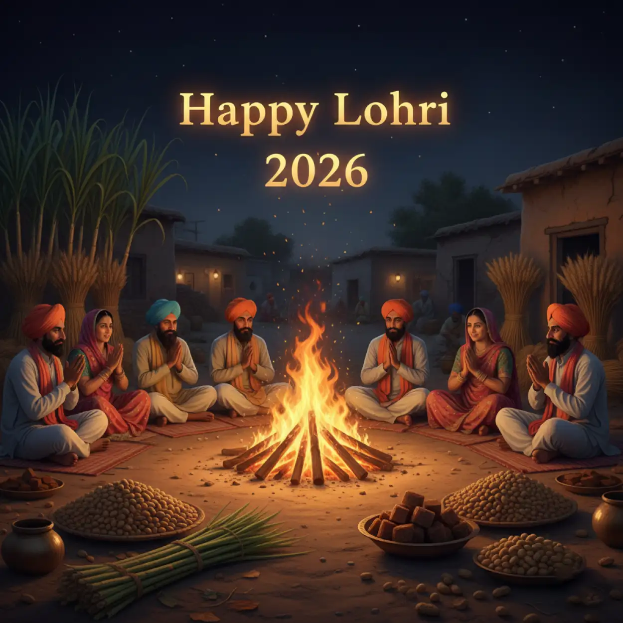 🔥 Happy Lohri 2026 Punjabi Quotes Background Free Download 2026 | USA