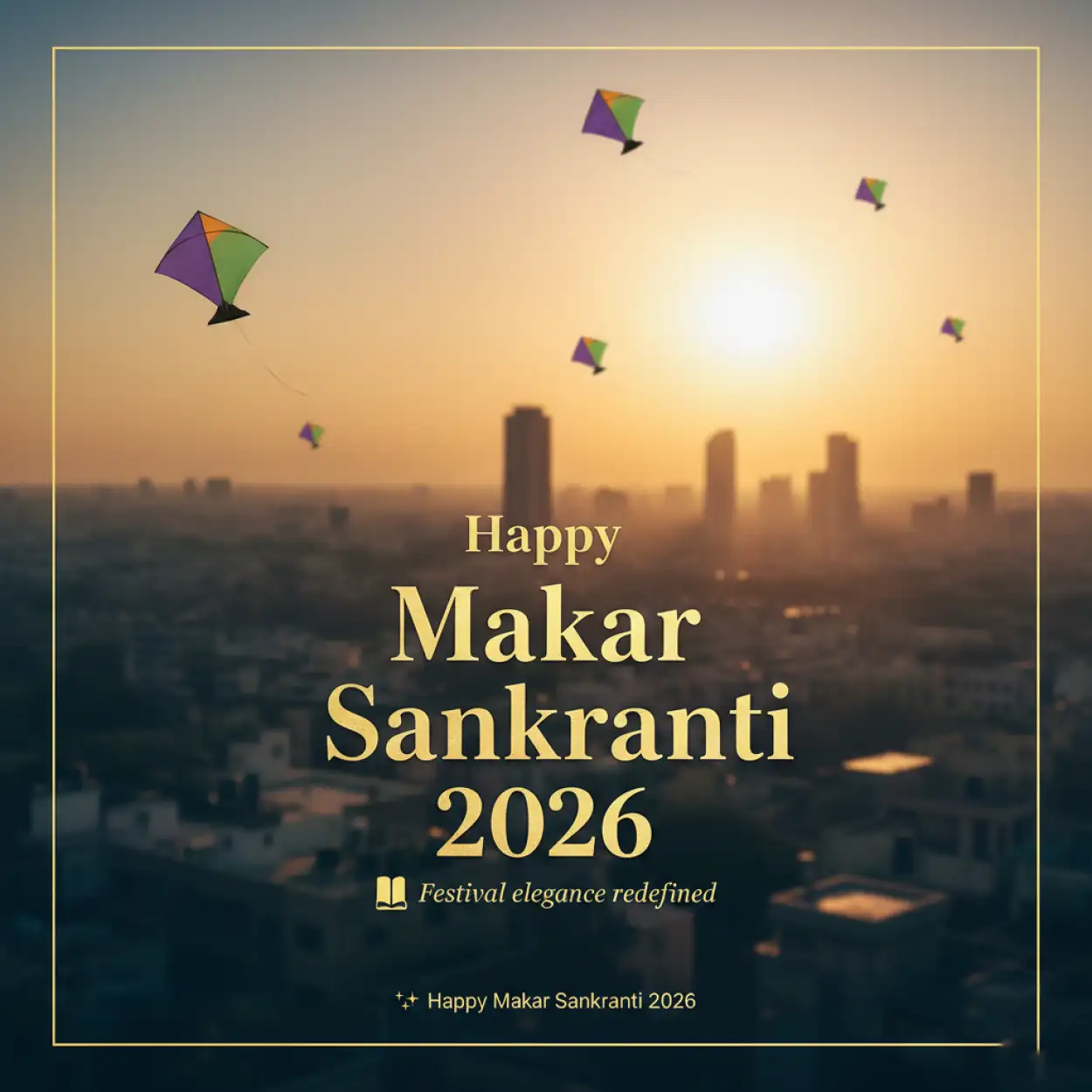 🔥 Happy Makar Sankranti 2026 Wishes In Hindi Background Free Download