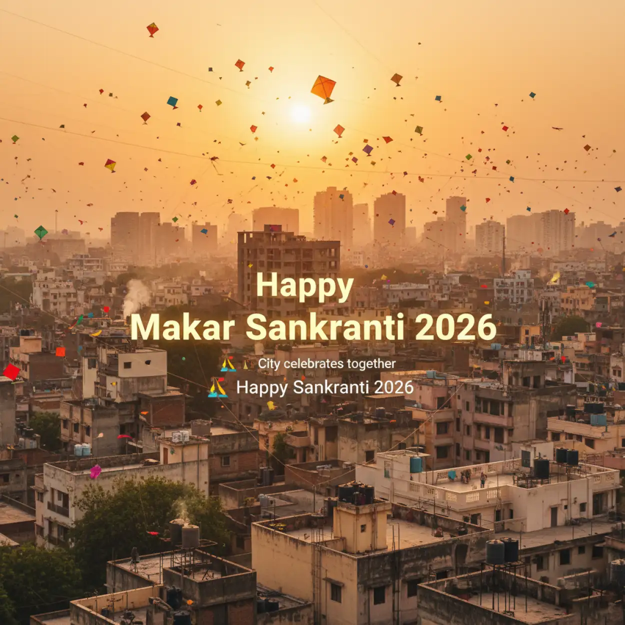 🔥 Happy Makar Sankranti 2026 Wishes Reel Caption Background Free Down