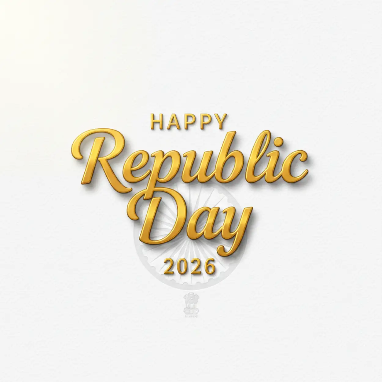 🔥 Happy Republic Day 2026 Calligraphy Text Background Free Download 2