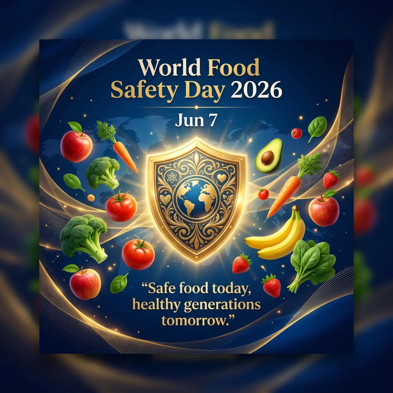 World Food Safety Day 2026 Promotional Poster Template (HD)